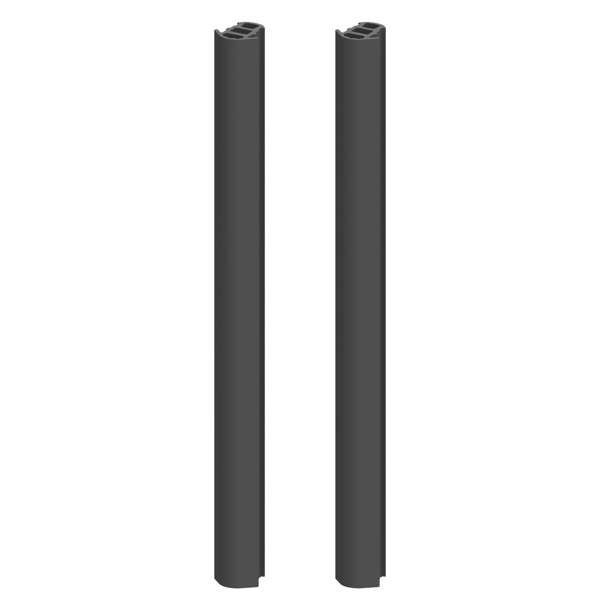 2 Joints amortisseurs - Coloris Noir - 2800 mm à recouper - Coulissant – Kazed