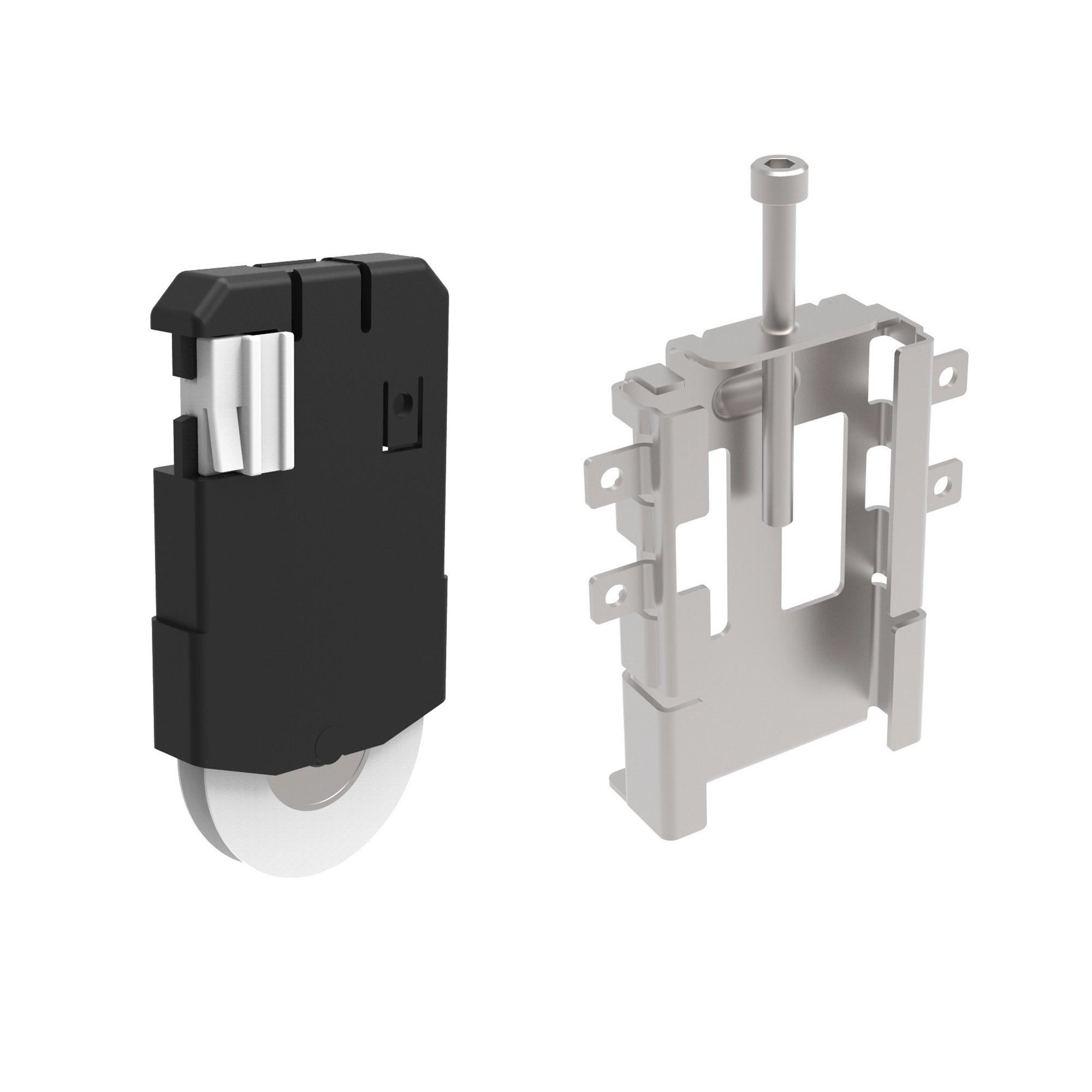 1 Boitier Alu + 1 roulette basse - Coulissant Alu – Kazed