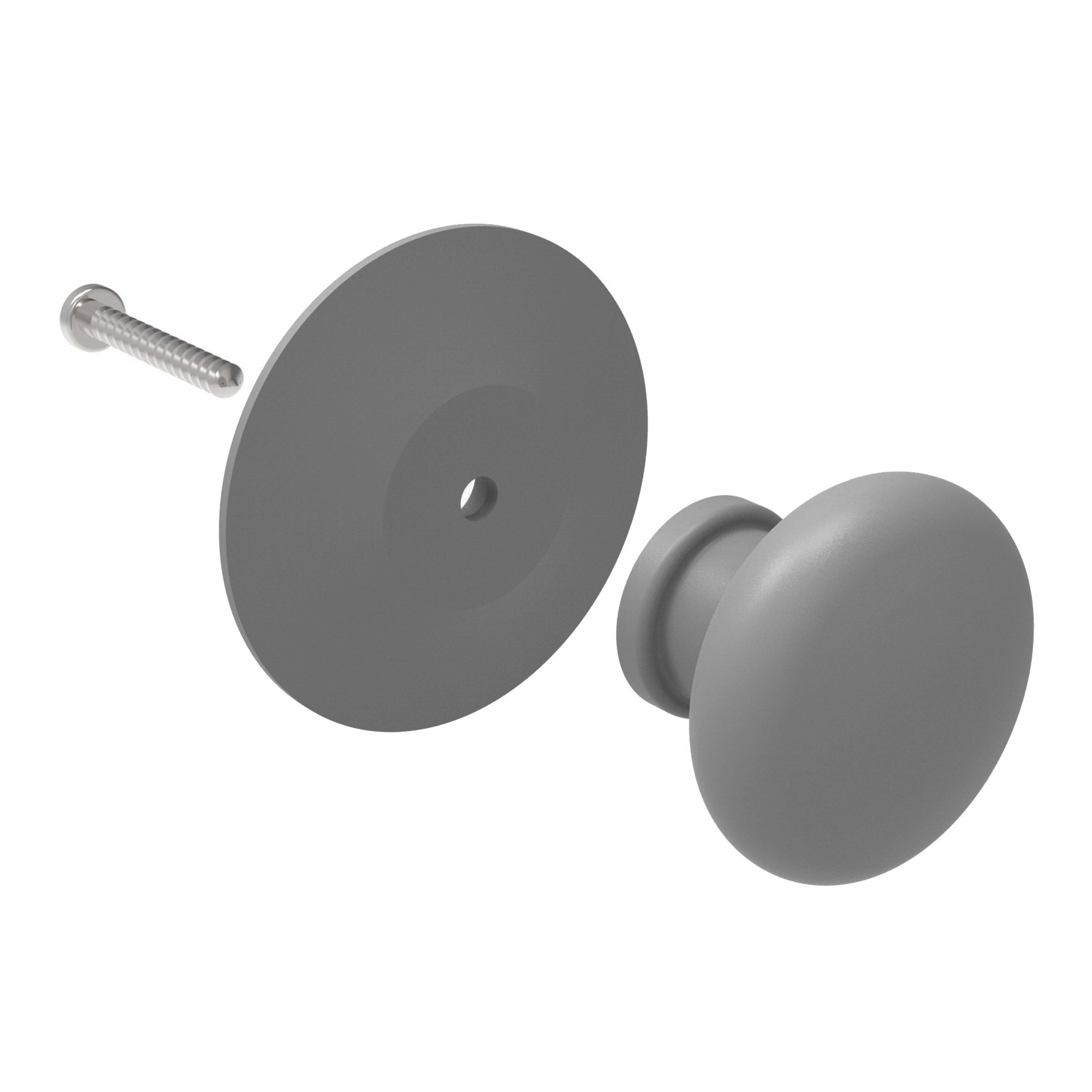 1 Bouton de tirage gris - Pivotant et Pliant – Kazed